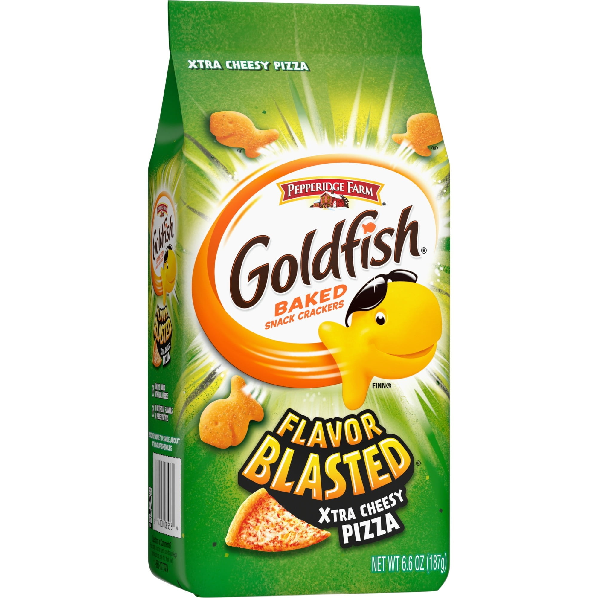 Goldfish Flavor Blasted Xtra Pack Of 1 Cheesy Pizza Crackers ...