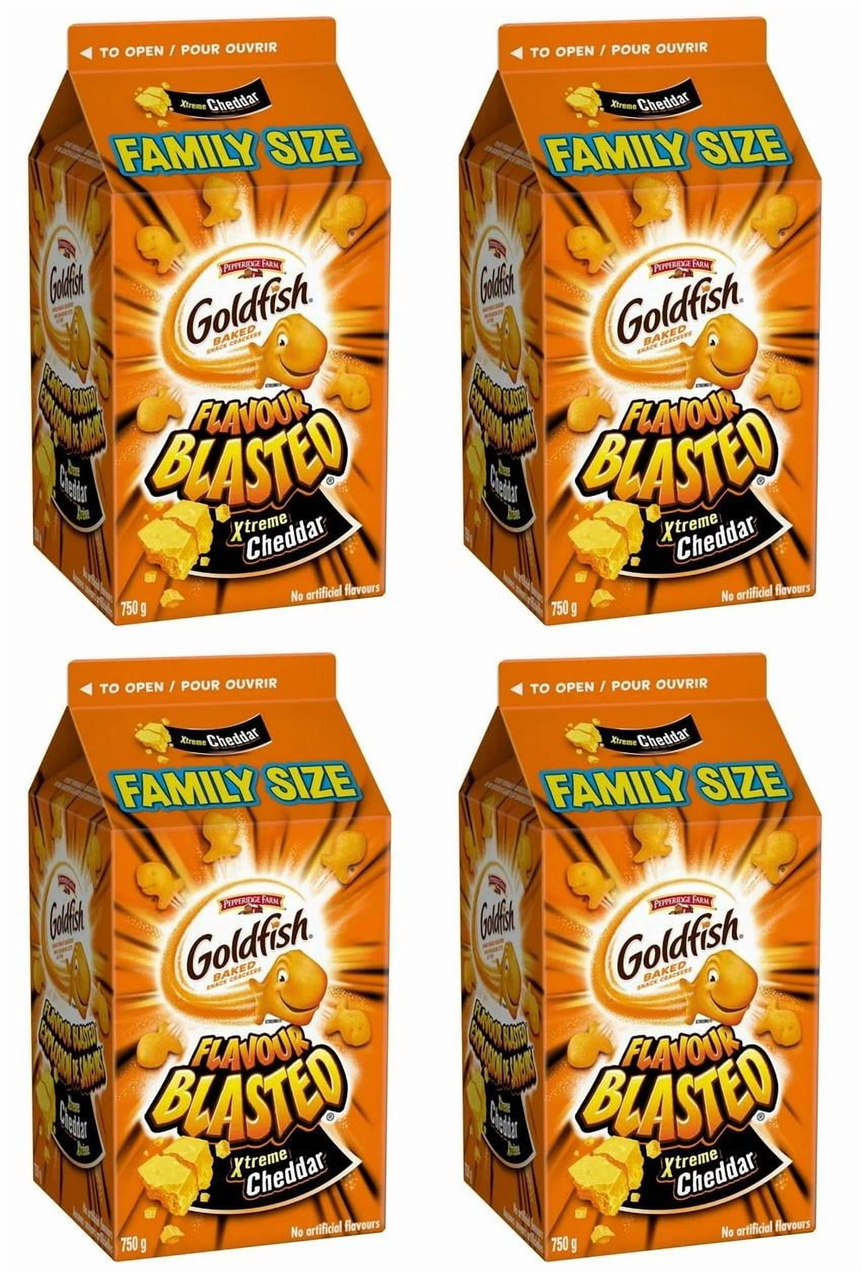 Goldfish Flavor Blasted Xtreme Cheddar Crackers, Family Pack, 750g (4 ...