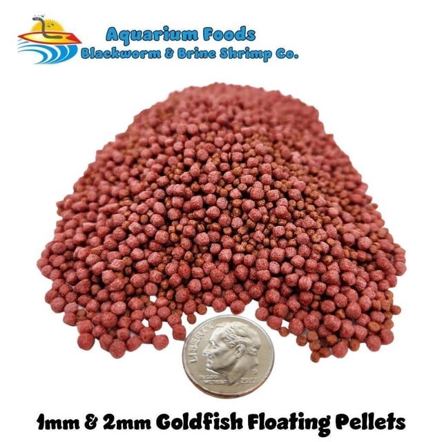 Goldfish Floating Pellets 1mm & 2mm - Goldfish and Small Koi - Color ...
