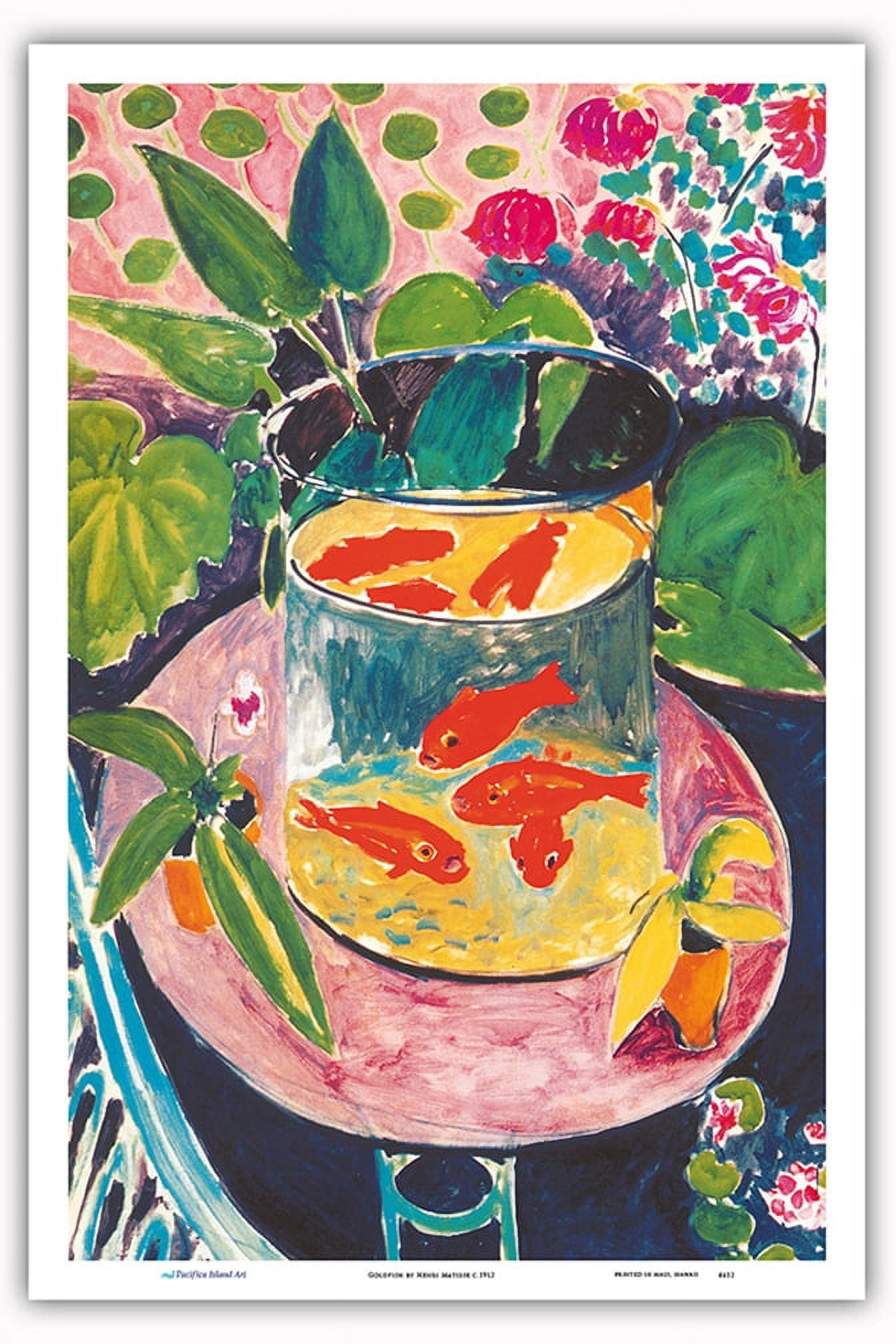 Goldfish - From an Original Color Painting by Henri Matisse c.1912 ...