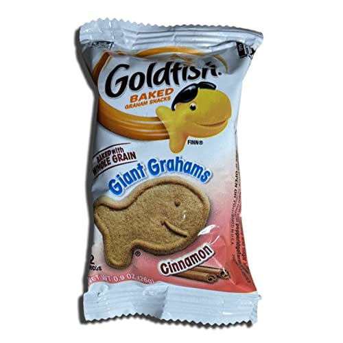 Goldfish Giant Graham Cracker Shaped Gold Fish | Individual Packs of 2 ...