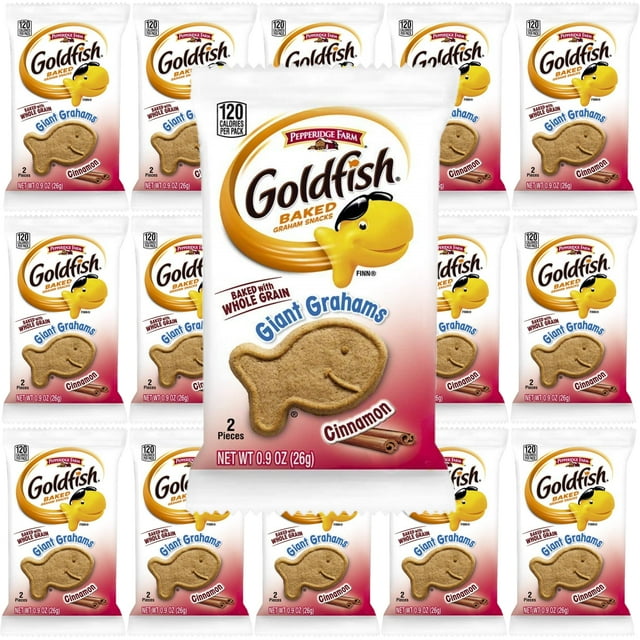 Goldfish Giant Graham Crackers RE32Cinnamon Flavor Pack of 18 - Walmart.com