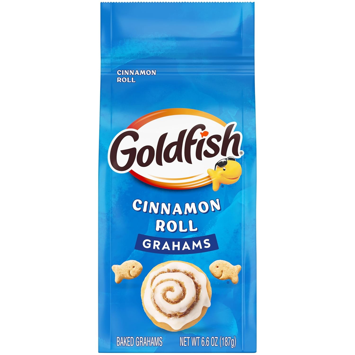 Goldfish Grahams Cinnamon Roll Baked Snack Crackers, 6.6 Oz Bag ...