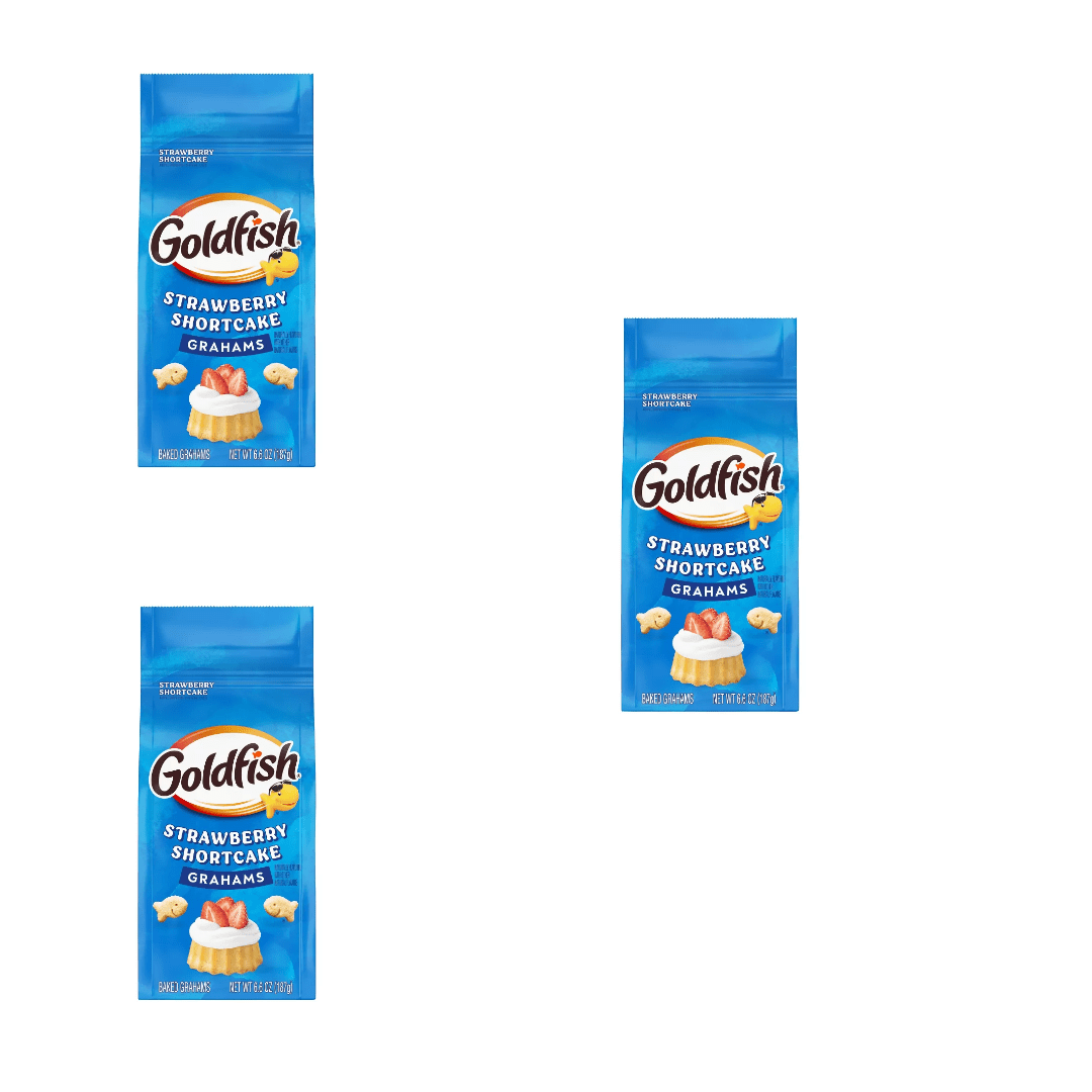 Goldfish Grahams Strawberry Shortcake Crackers 6.6oz Pack of 3 - Sweet ...