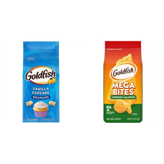 Goldfish Grahams Vanilla Cupcake Crackers - 6.6oz - Goldfish Mega Bites ...