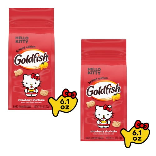 Goldfish Hello Kitty Strawberry Shortcake Grahams, 2 Pack, Limited ...