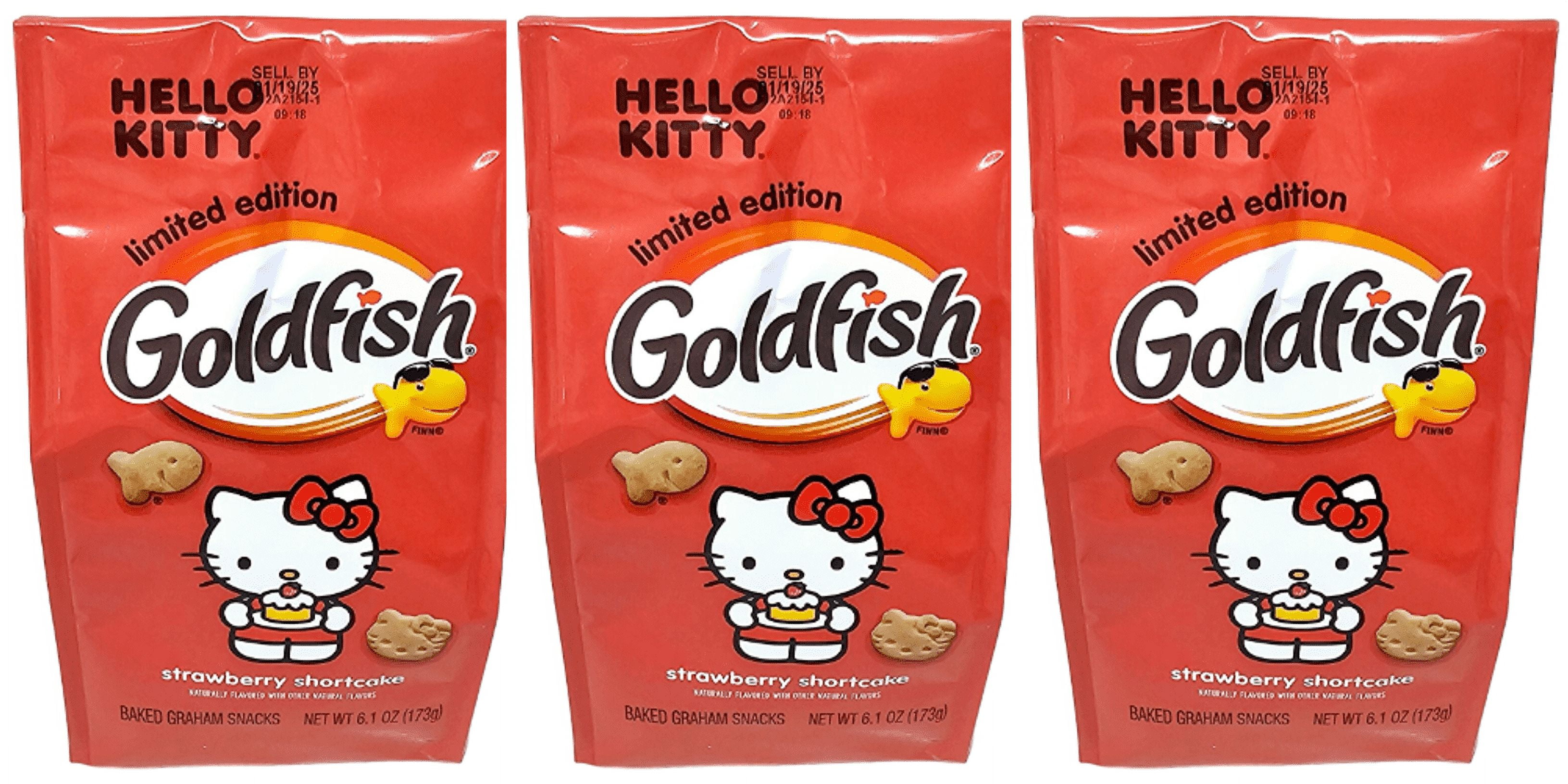 Goldfish Hello Kitty Strawberry Shortcake Grahams Baked Snack Crackers ...