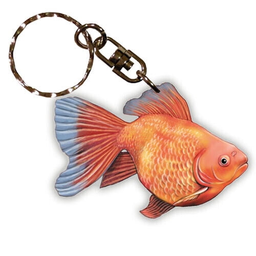 Goldfish Keychain, Souvenir Key Holder, Fish Charm Tag, Pet Key Rings ...
