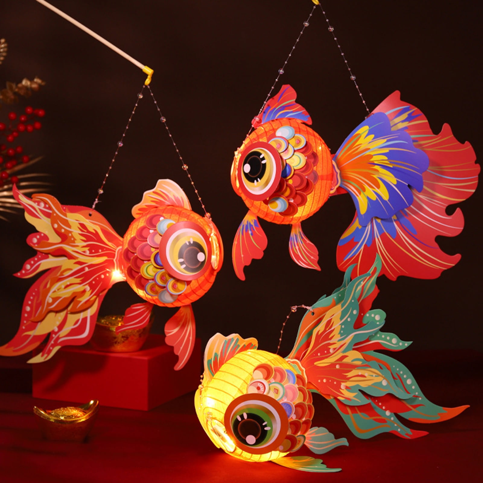 Goldfish Lantern - DIY Assembly Handheld Lantern for Kids Battery ...