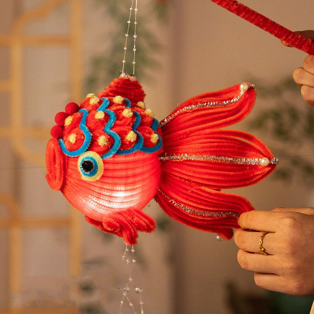 Goldfish Lantern DIY Kit Steel Koi Ancient Chinese Material stick Twisted G1T9 - Walmart.com