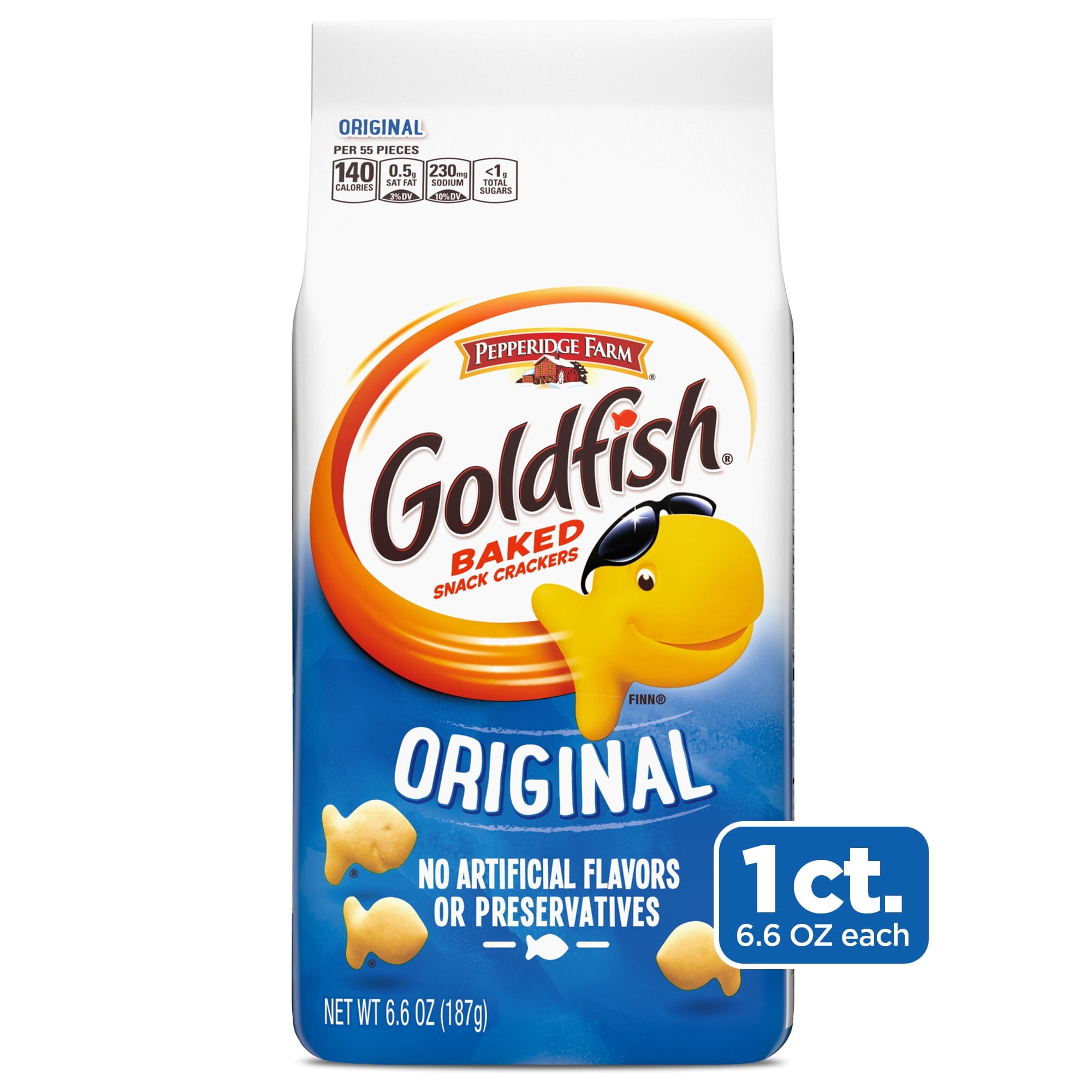 Goldfish Original Crackers, Snack Crackers, ( 6.6 oz, PACK OF 1 ...