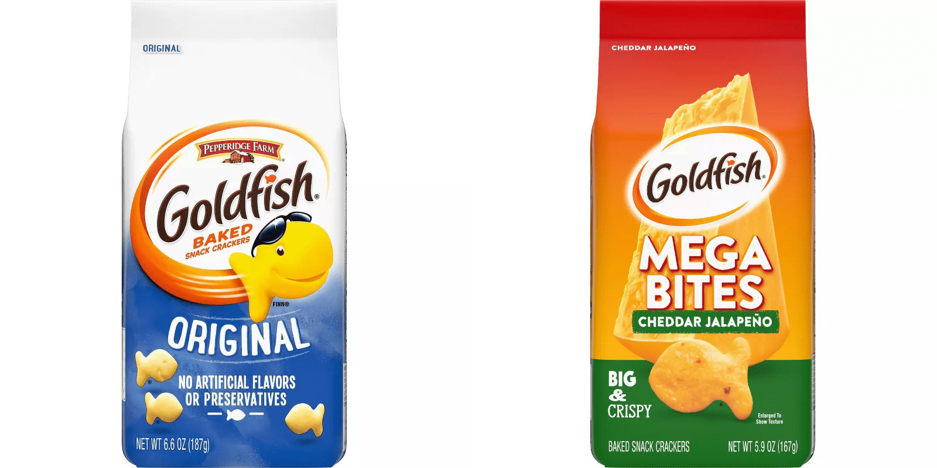 Goldfish Original Crackers Snack Crackers Bag - 6.6oz - Goldfish Mega ...