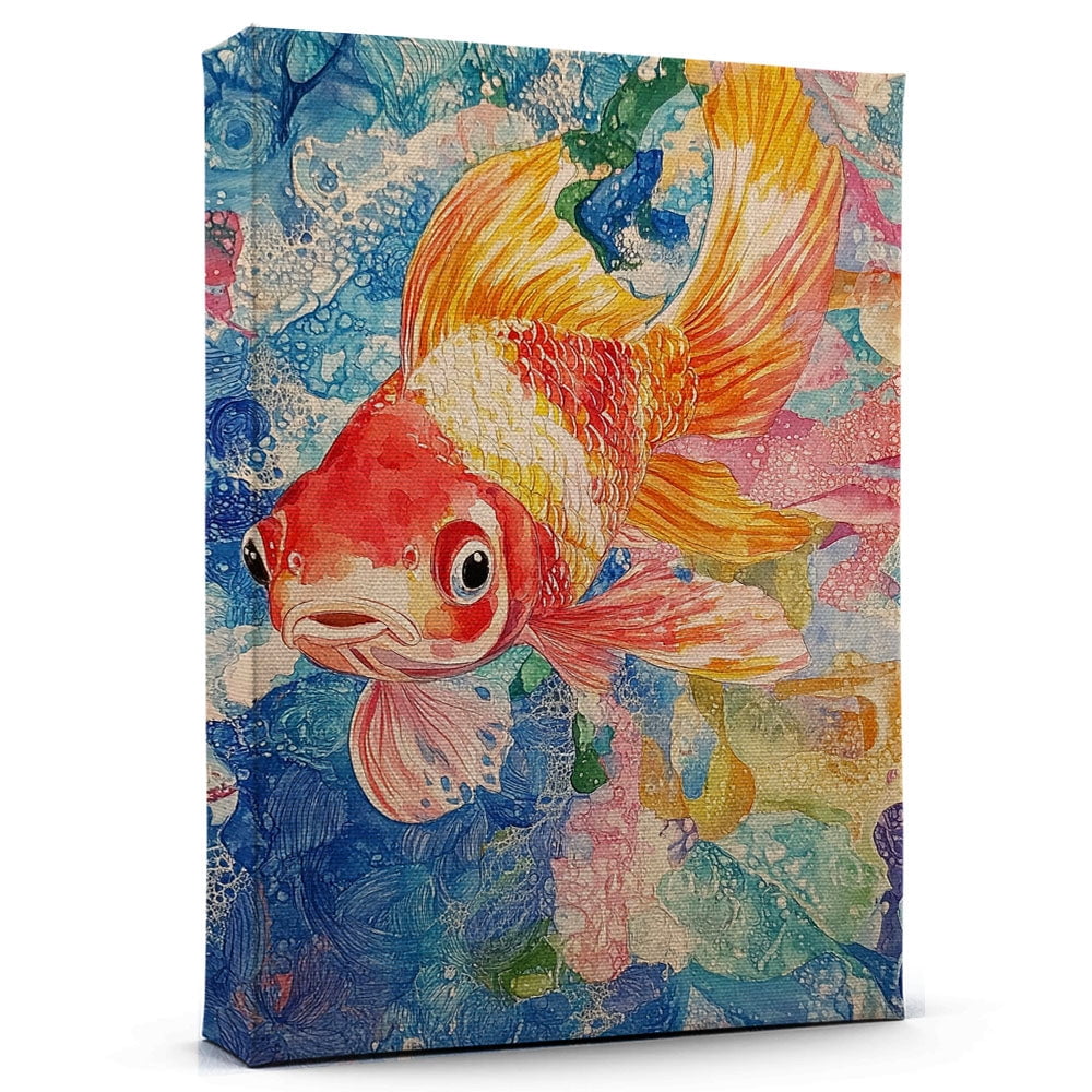 Goldfish Pearlscale Canvas, Colorful Goldfish Pearlscale Picture Canvas ...