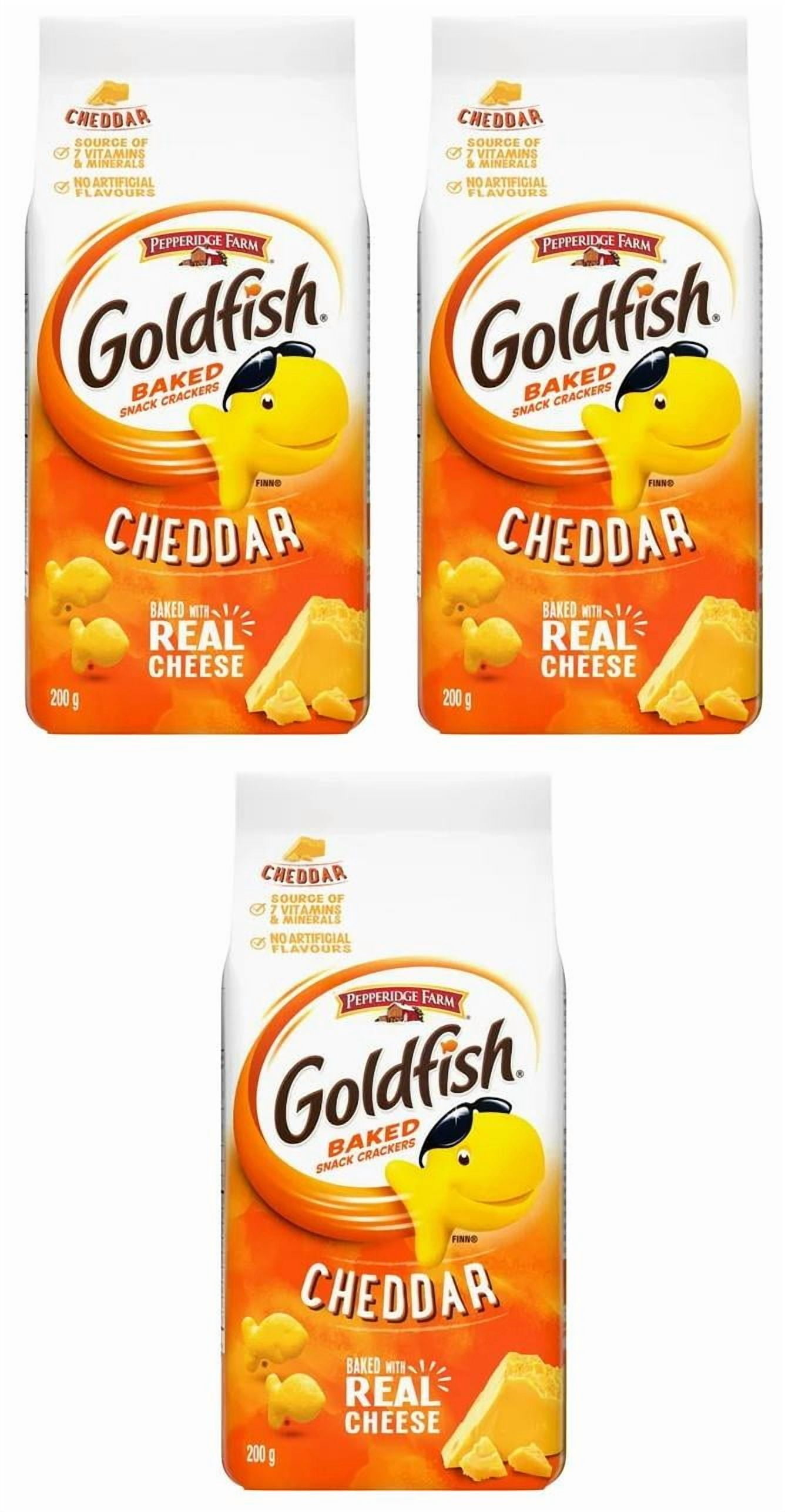 Goldfish Real Cheddar Crackers, 200g (3 Pack) - Walmart.com