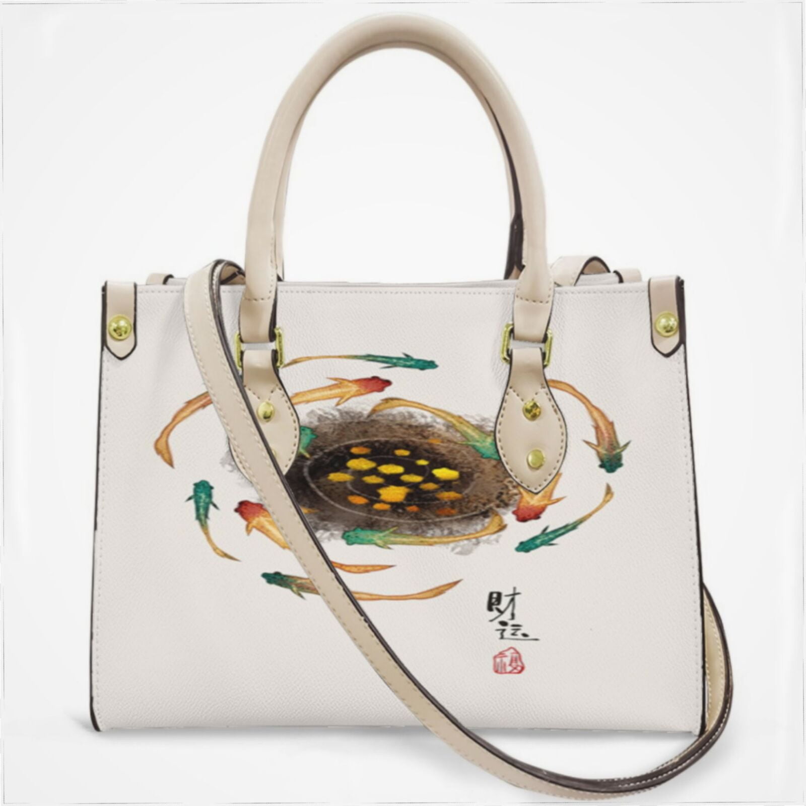 Goldfish Symbolizes Wealth Cross Body Bags For Women Small Leather ...