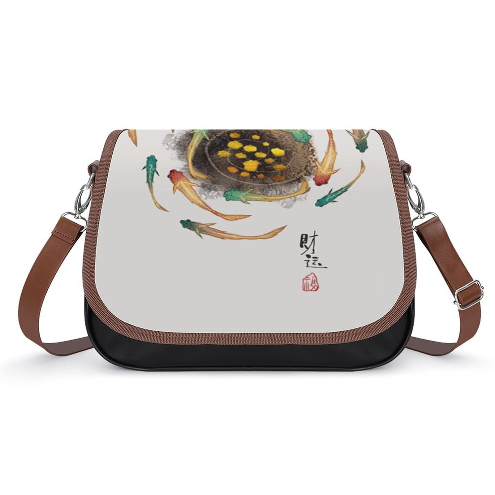 Goldfish Symbolizes Wealth Vintage Crossbody Bag for Women Medium ...