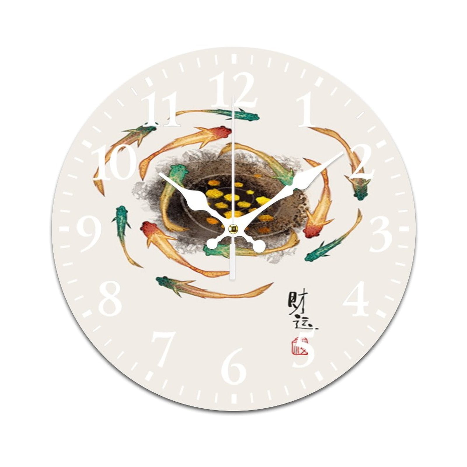 Goldfish Symbolizes Wealth Wall Clock Modern Design Clocks Wall Hanging ...