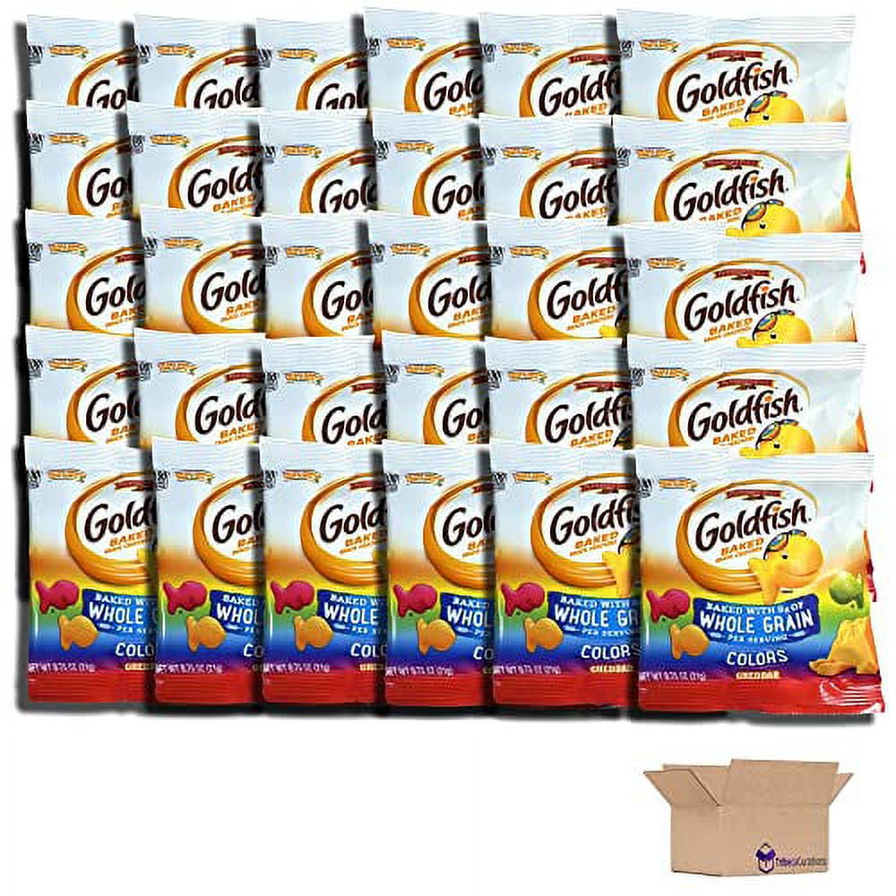 Goldfish Whole Grain Crackers | Multi Colored Gold Fish Shaped | Value ...