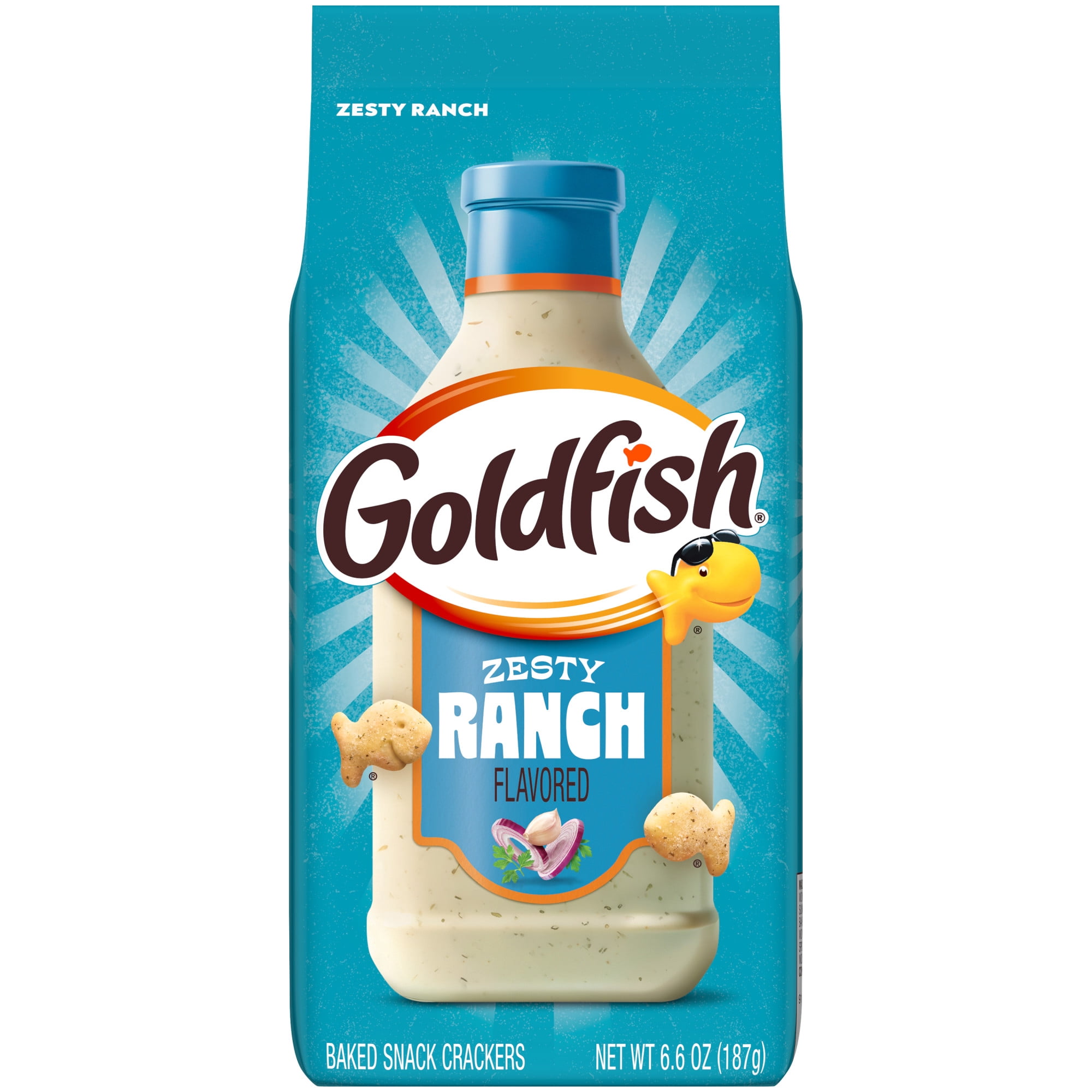 Goldfish Zesty Ranch Flavored Crackers, 6.6 Oz Bag - Walmart.com