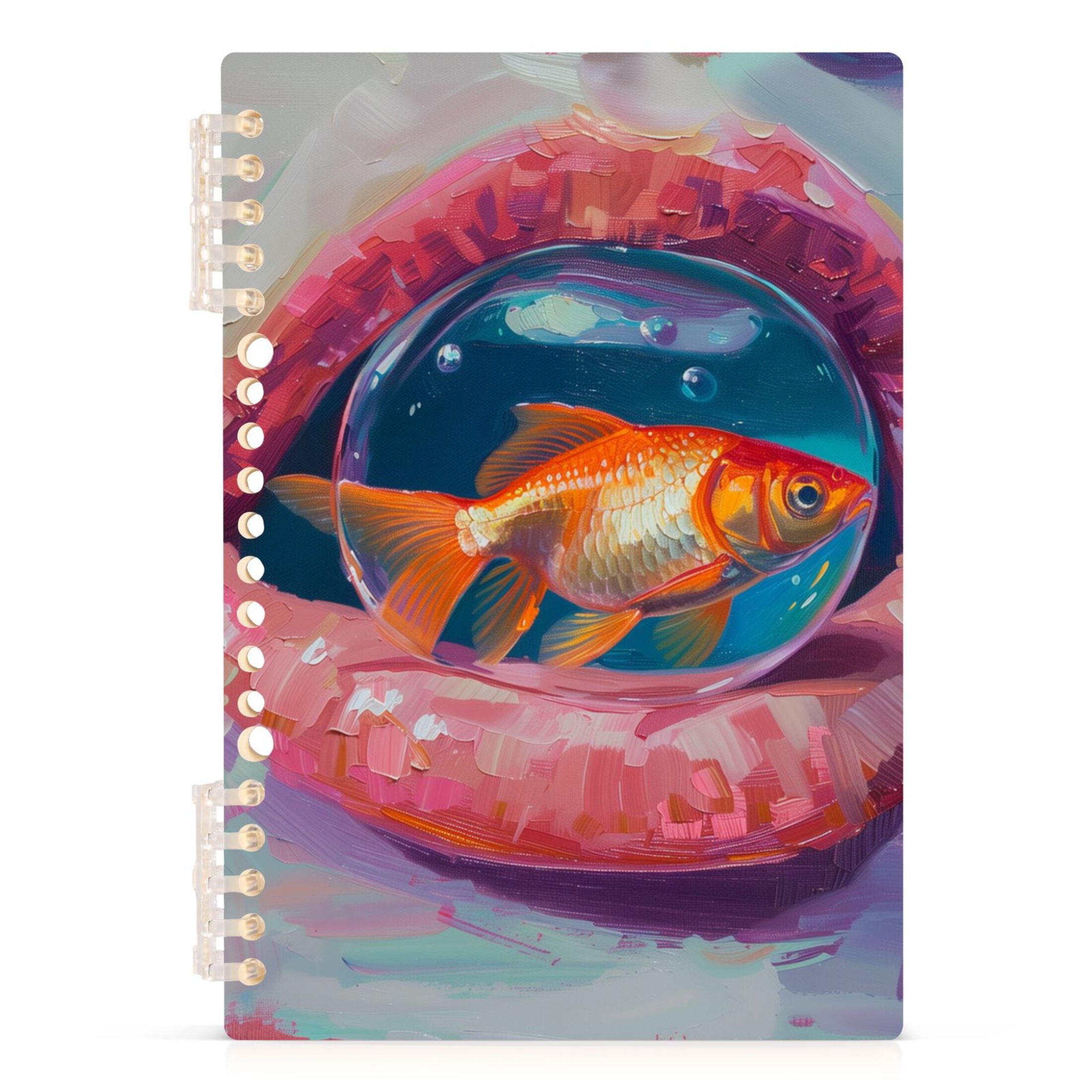 Goldfish in Bubble Inside Mouth Notebooks 1-subject Journal 60 Sheets ...