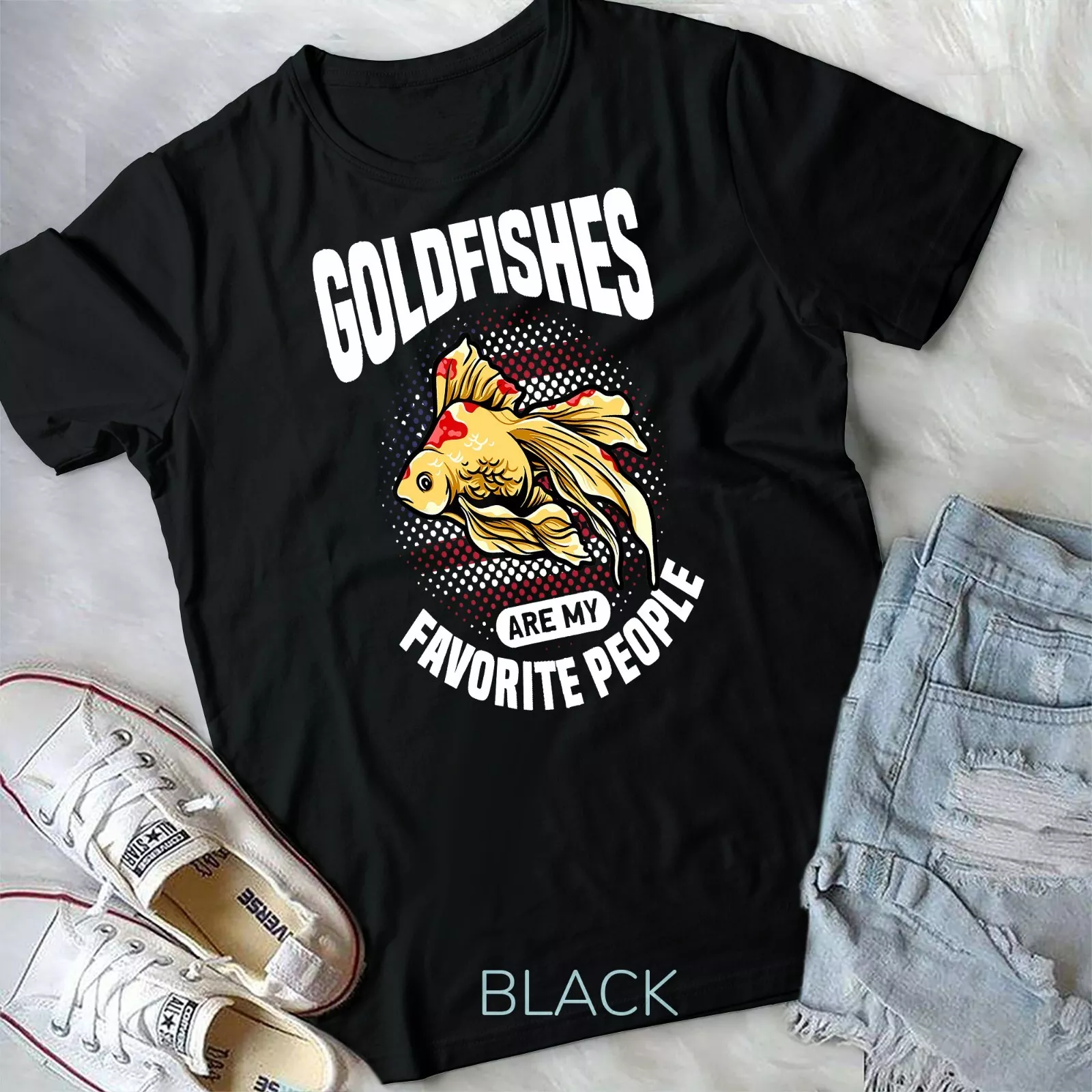 Goldfishes Are My Favorite People, Funny Goldfish Pet Owner Graphic New ...