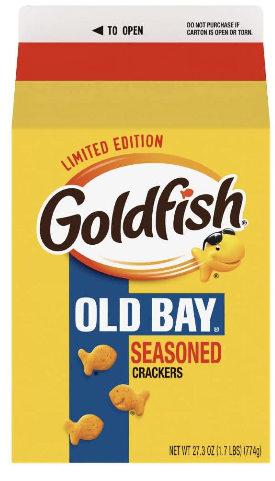 Goldfishs Crackers, Limited Edition Old Bay Seasoned MDH1Snack Crackers ...