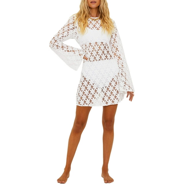 Goldie Crochet Cover-Up Dress Swimsuit - Walmart.com