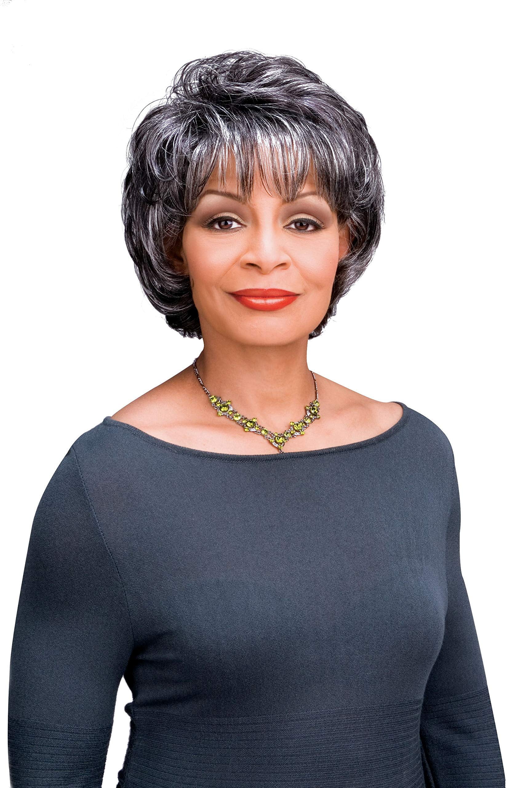 Goldie Wig Color 3T34 - Foxy Silver Wigs Short Straight Shag Synthetic ...