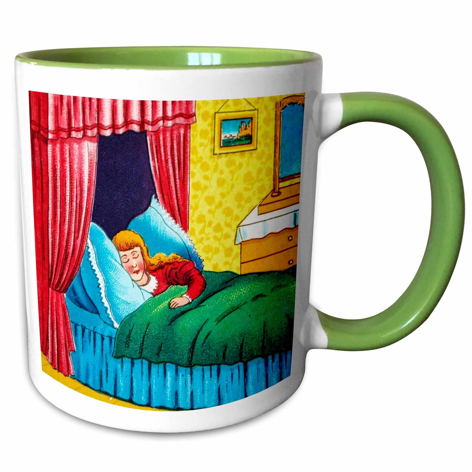 Goldilocks and the Three Bears What a comfortable bed 11oz Two-Tone ...