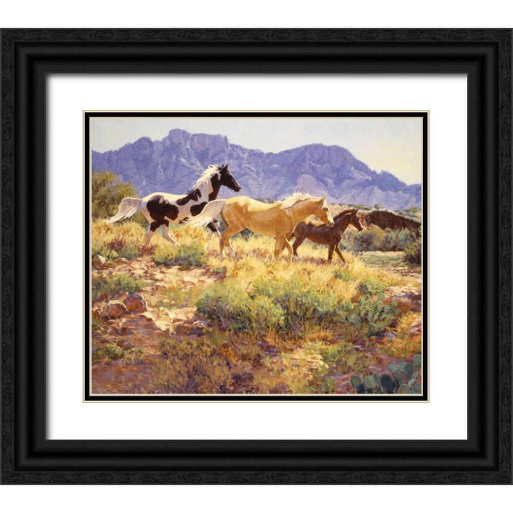Goldrick, Claire 14x12 Black Ornate Wood Framed with Double Matting ...
