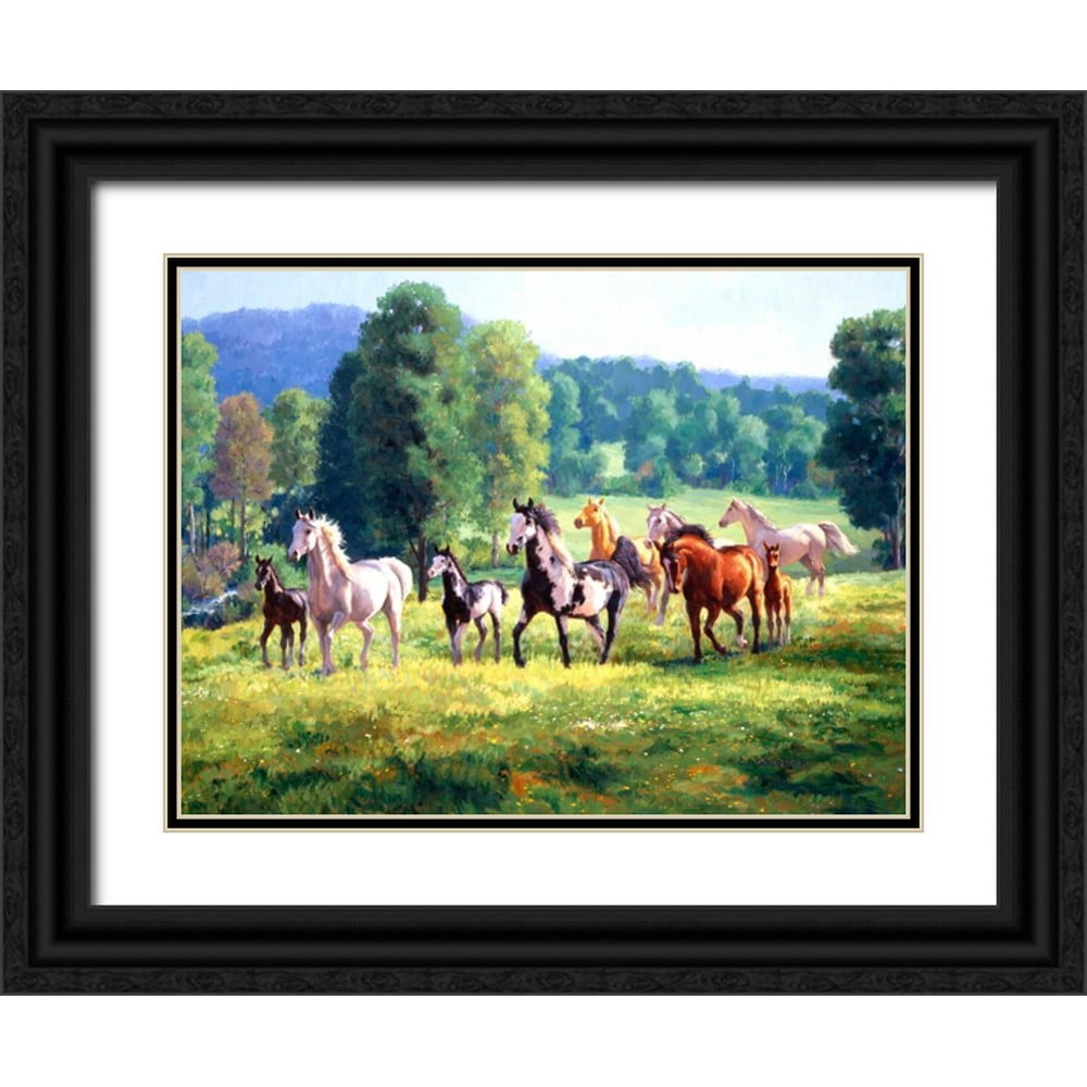 Goldrick, Claire 14x12 Black Ornate Wood Framed with Double Matting ...