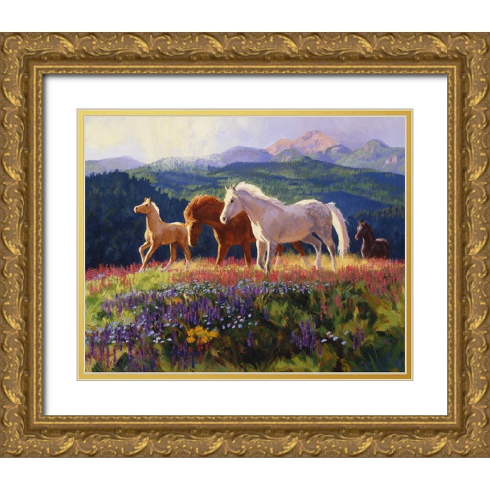 Goldrick, Claire 14x12 Gold Ornate Wood Framed with Double Matting ...