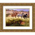 Goldrick, Claire 32x25 Gold Ornate Wood Framed with Double Matting ...