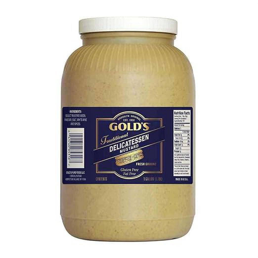 Golds Delicatessen Style Mustard, 1 Gallon - 4 per case. - Walmart.com