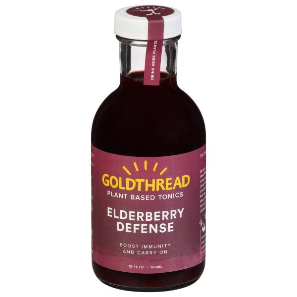 Goldthread Herbal Plant Based Tonic Elderberry Defense, Non GMO, Gluten ...