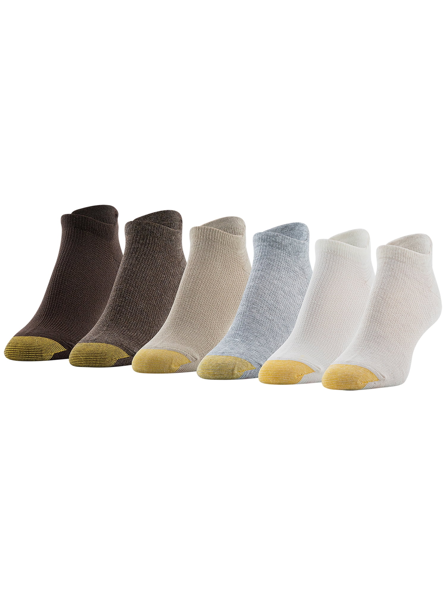 Goldtoe Edition Women's Texture Tab Liner Socks, 6 Pairs - Comfort ...