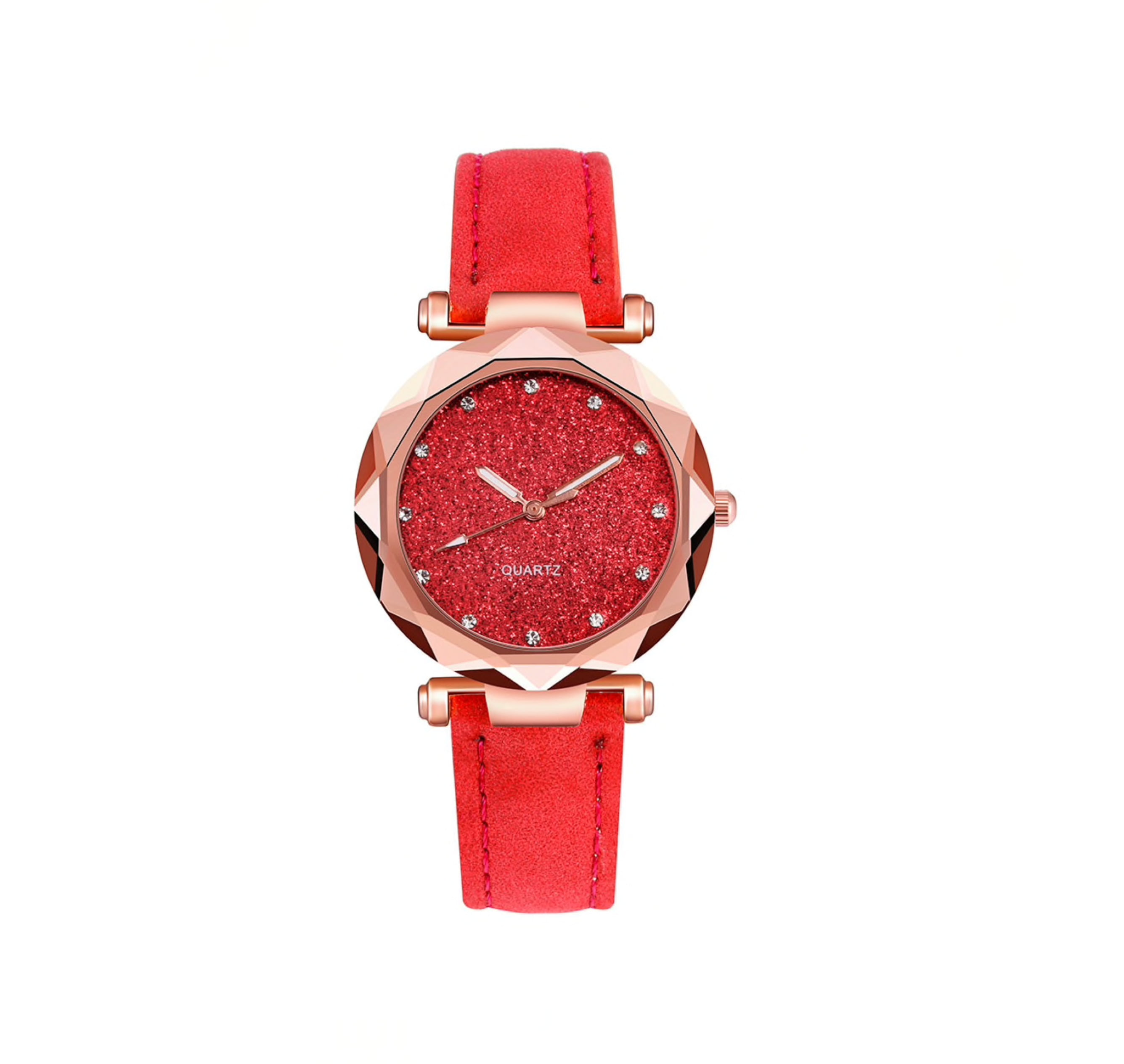 Goldtone Glitter Crystal-dial Watch - Walmart.com