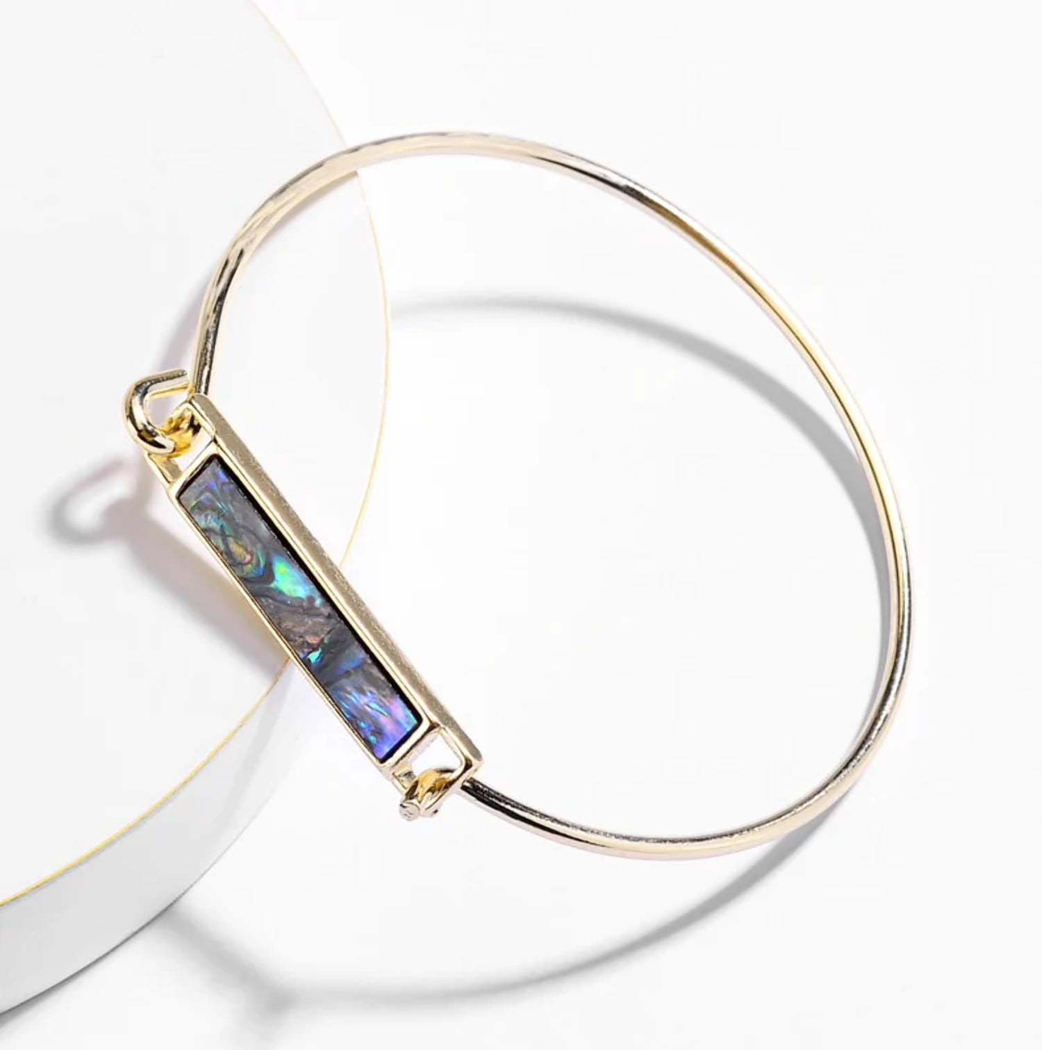 Goldtone Multi Colored Bar Bangle Bracelet - Walmart.com