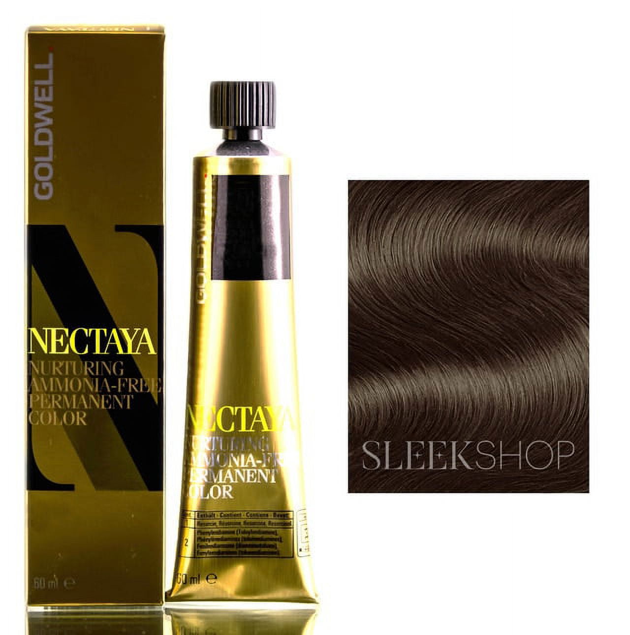 Goldwell Nectaya Ammonia-Free Permanent Nurturing Hair Color, 6BS Smoky ...