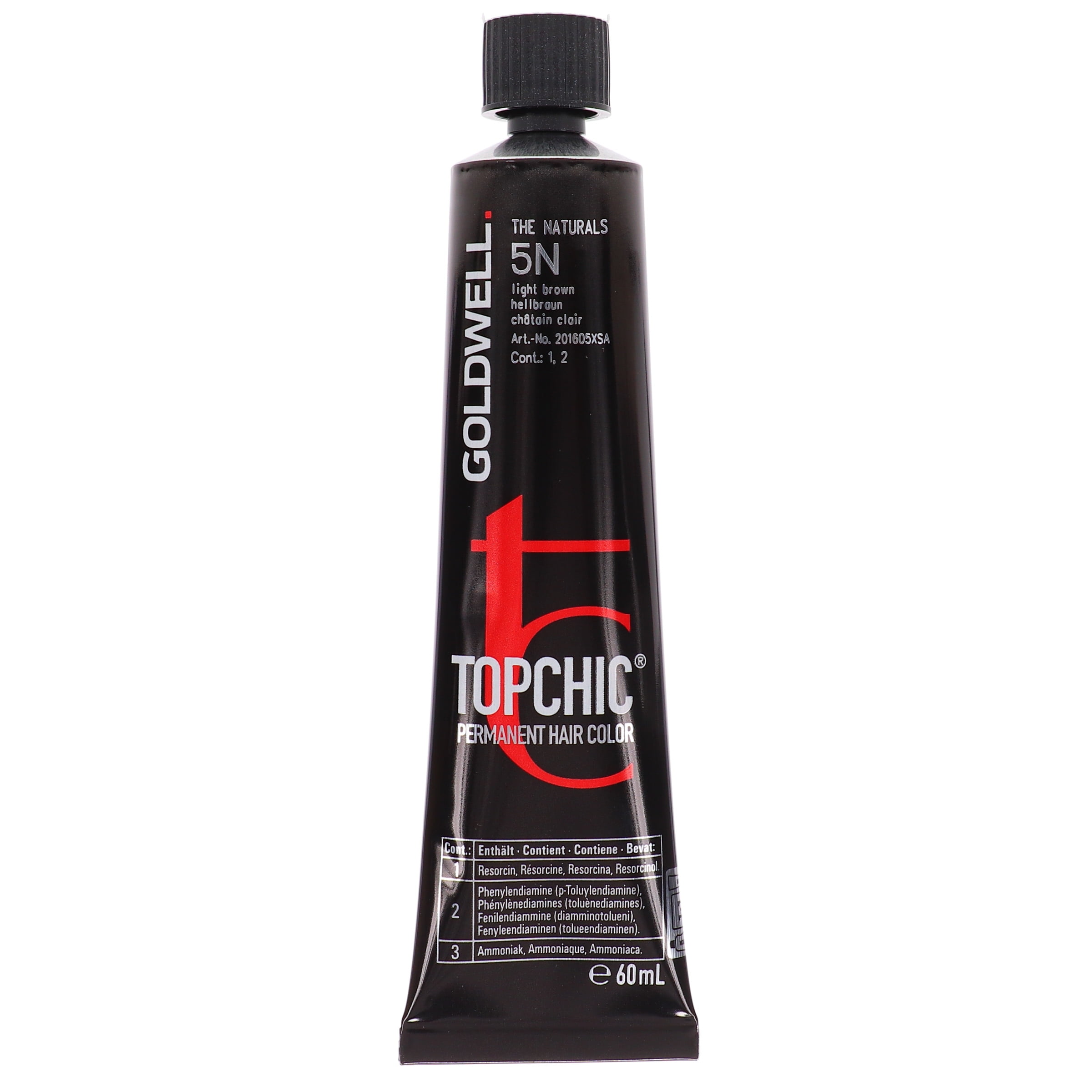 Goldwell Topchic Permanent Hair Color 5N, 2.03 oz, Reliable Grey ...