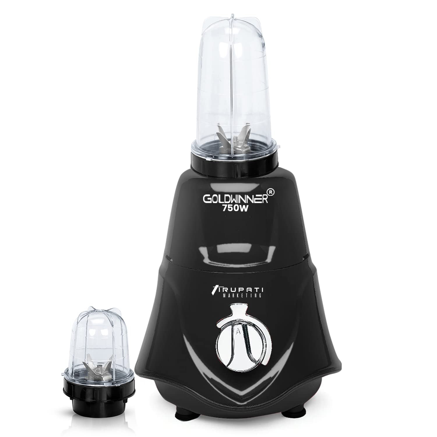 Goldwinner 750watts Rocket Mixer Grinder with 2 Bullets Jars 350ML Jar ...