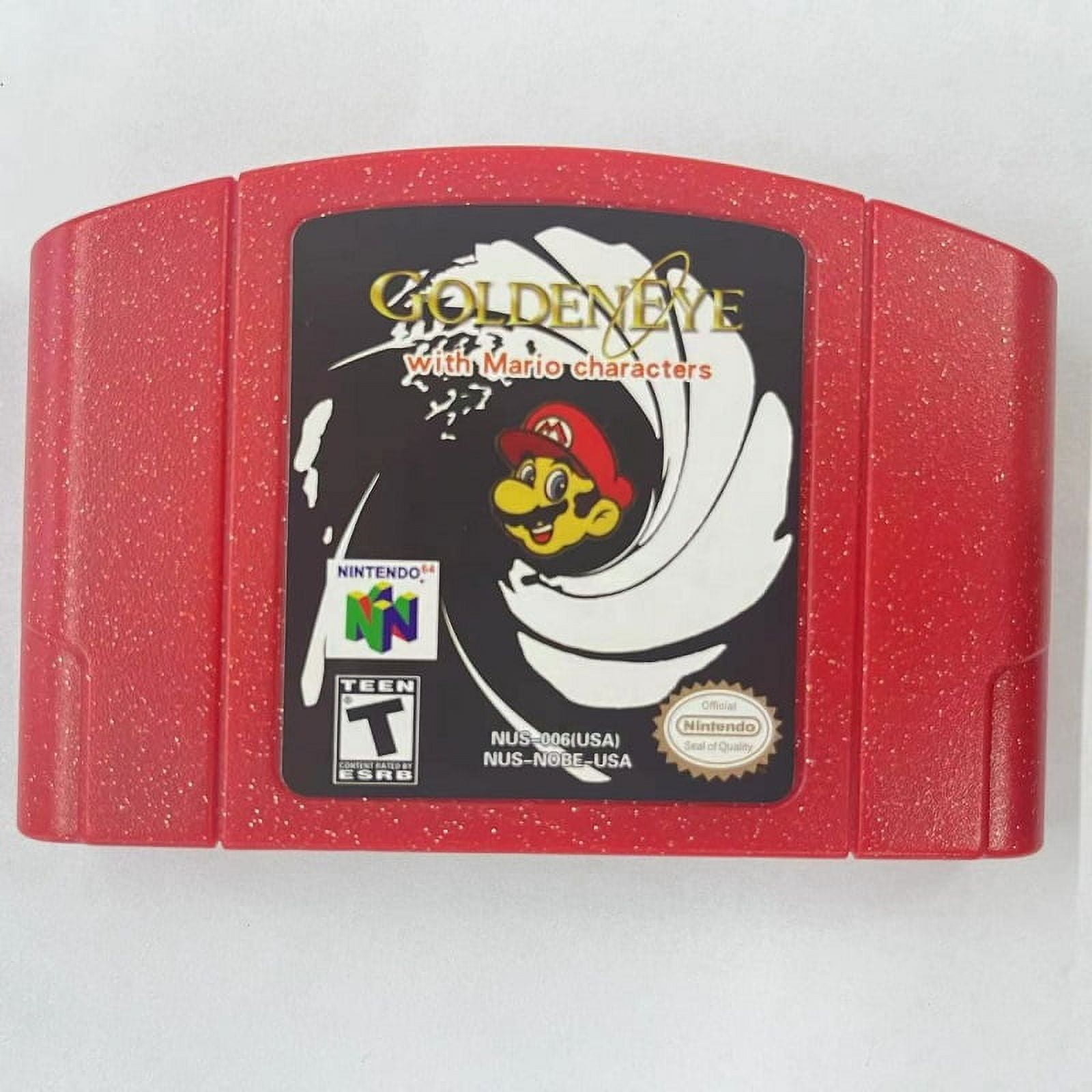 GolenEye with mario charcters Video Games Cartridge Card for N64 Us ...