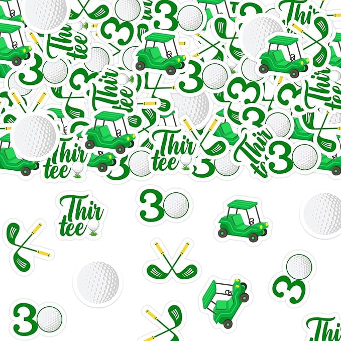 Golf 30th Birthday Party Decorations, 200pcs Thir-Tee 30th Birthday ...