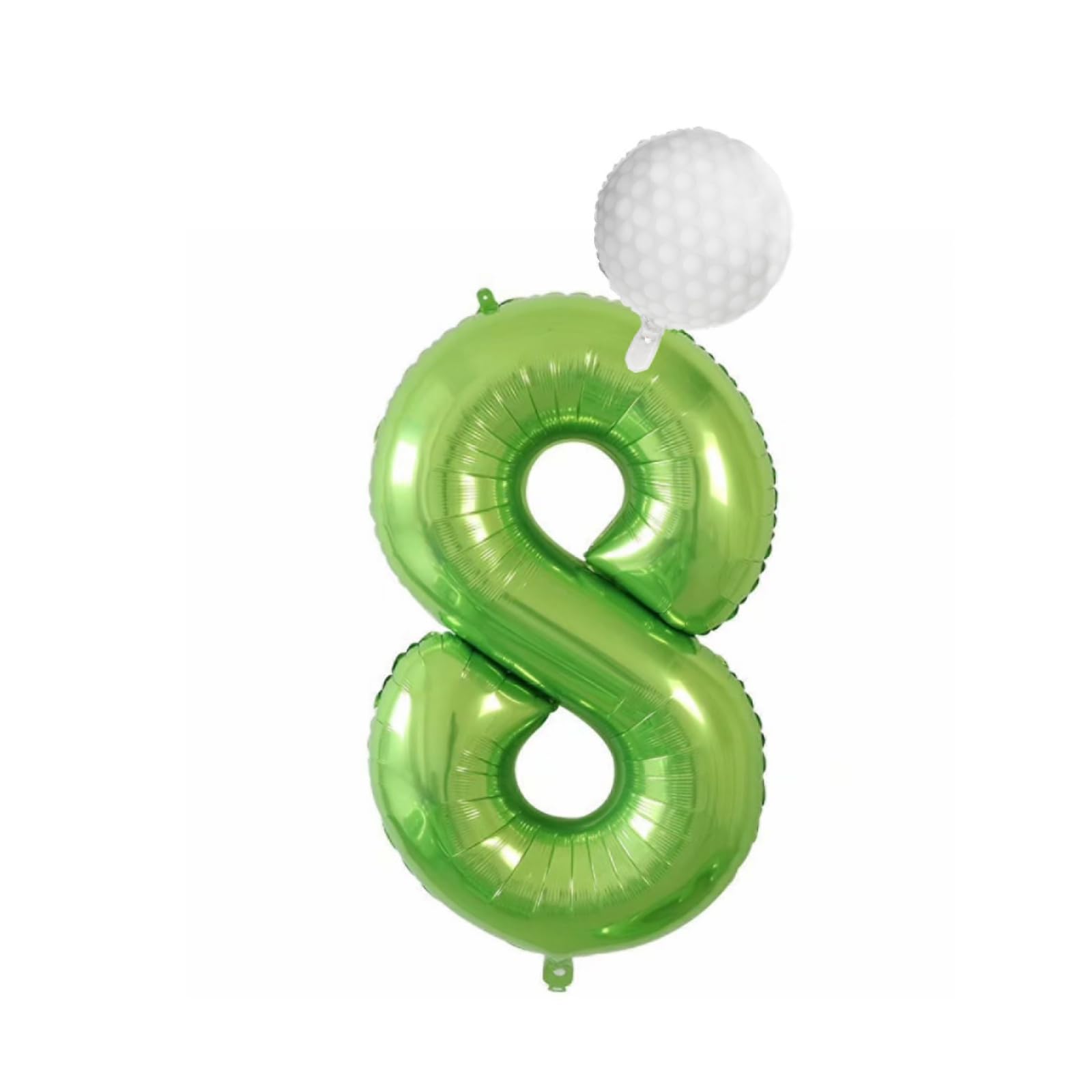 Golf 8th Birthday Party Decorations Balloons,40inch KKS1 Green Number ...