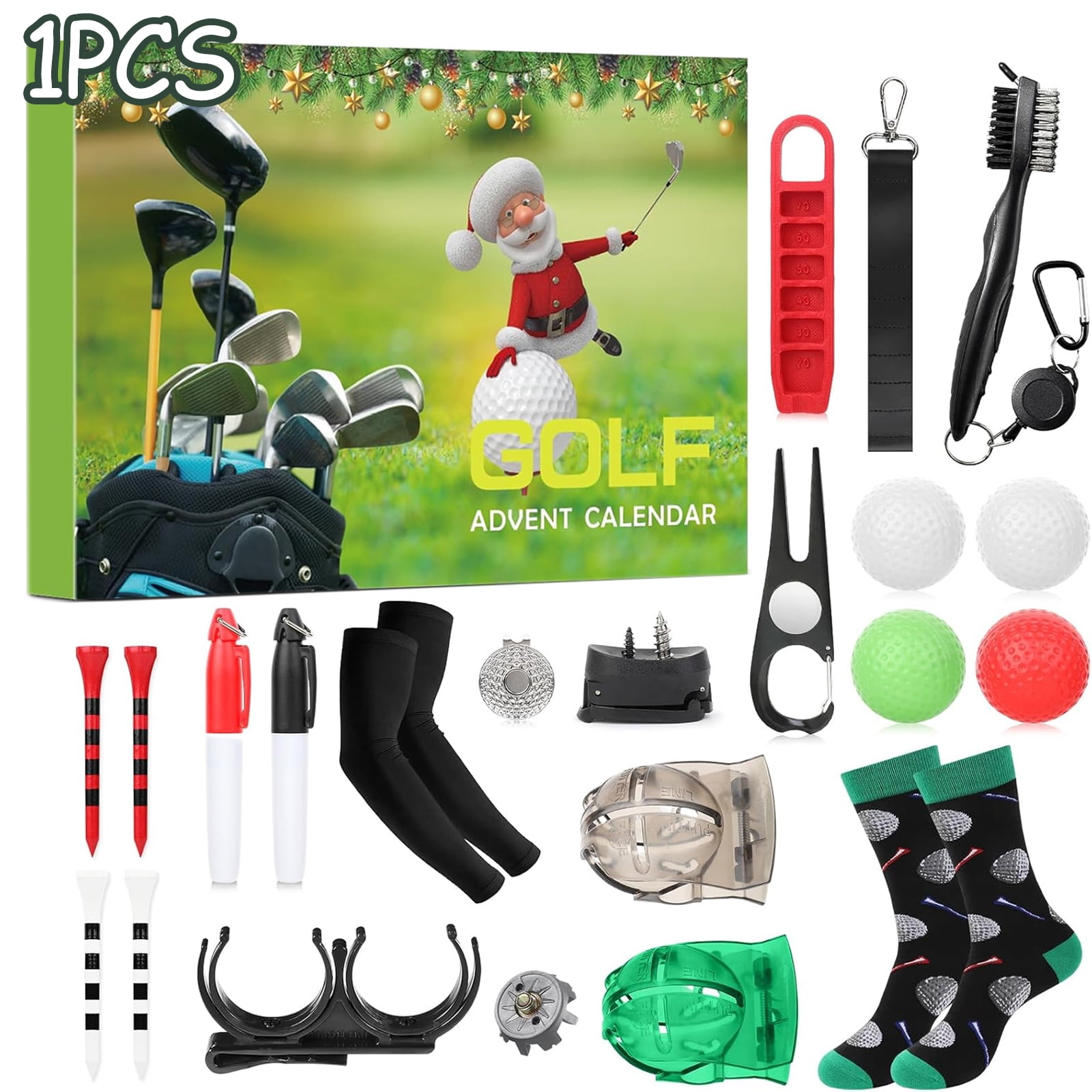 Golf Advent Calendar 2025 for Him, Christmas Countdown Calendar with 24 ...