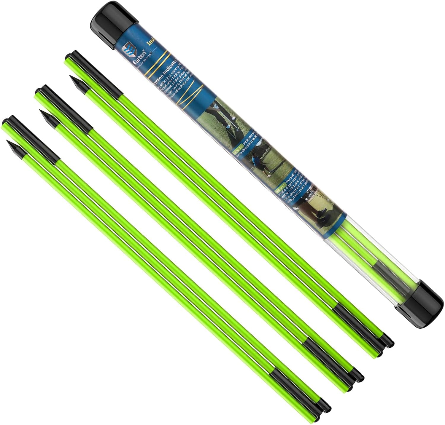 Golf Alignment Stick, 2 Set Golf Alignment Rods, 48" Collapsible ...