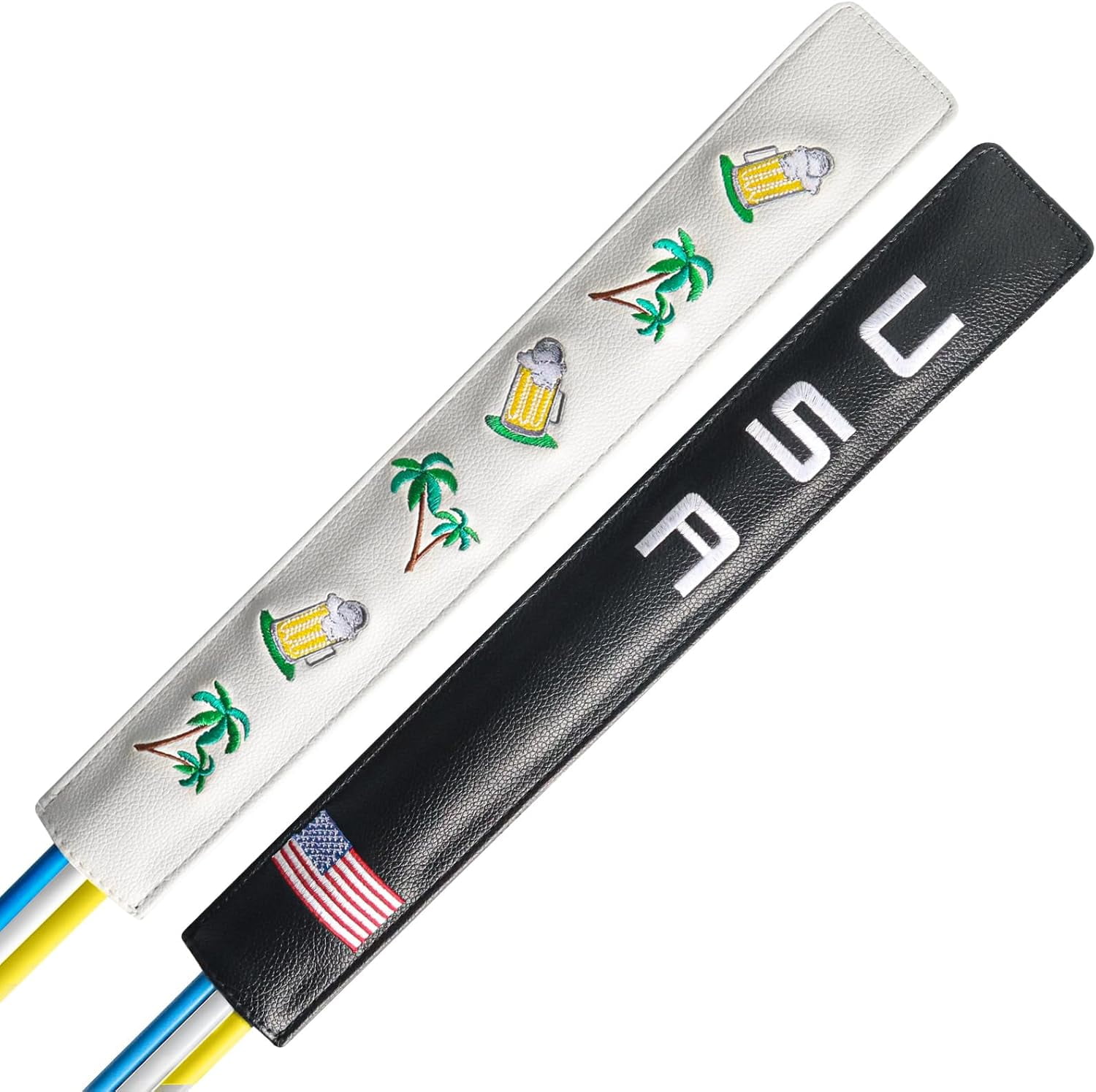 Golf Alignment Stick Cover Headcover 2 Pack, 14''× 2'' Rods Holder ...