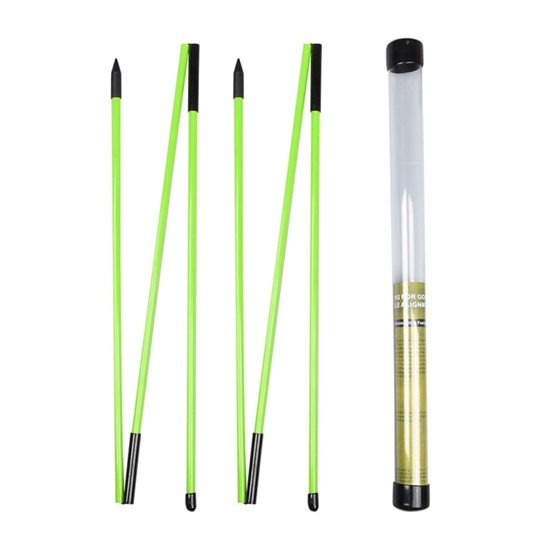 Golf Alignment Sticks Practice Rods Putter Green Trainer Tools Swing ...