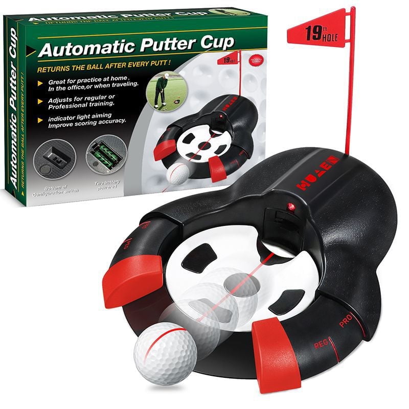 Golf Automatic Puting Bal Retum Cup, Golf practice puting Hole Auto ...
