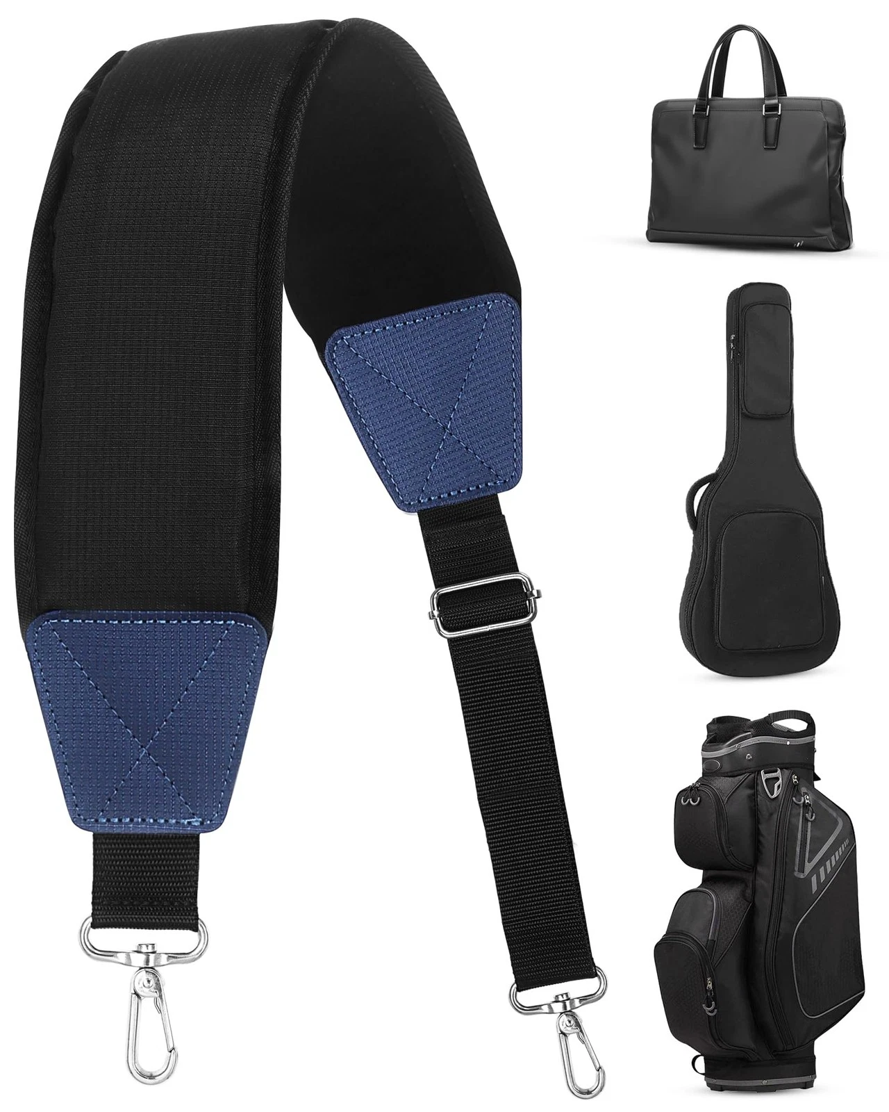 Golf Bag Strap Single Padded Shoulder Strap Adjustable Thick Pad Straps ...